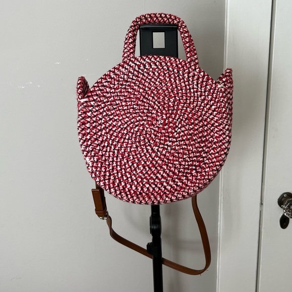 IMO | Bags | Imoshionusa Vegan Red White Crossbody Bag | Poshmark